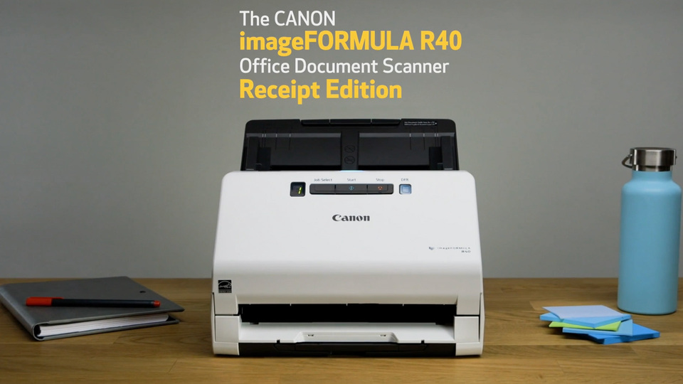 Canon imageFORMULA R40, Office Document Scanner, 40 ppm, 60-Page Feeder ...