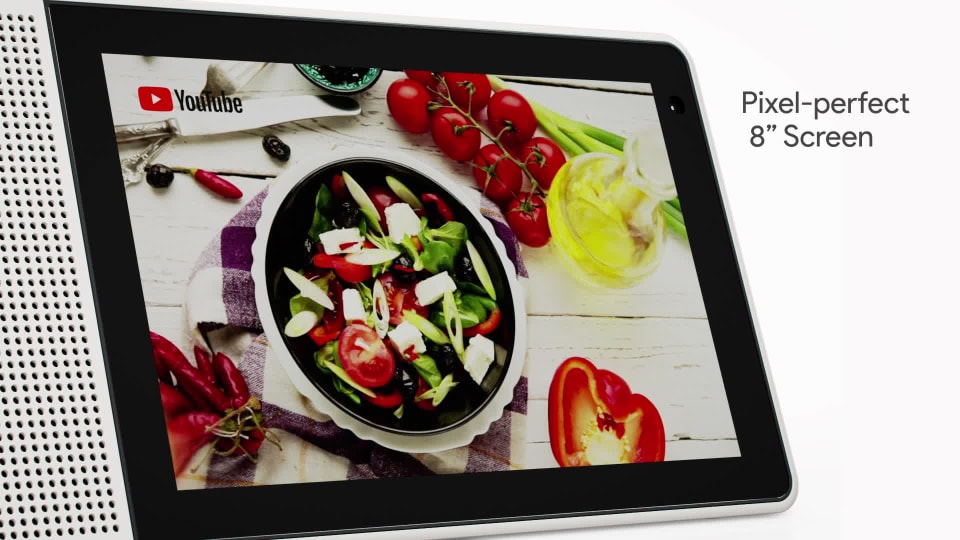 "Lenovo 8"" Smart Display Home Device with Google Assistant Screen ...