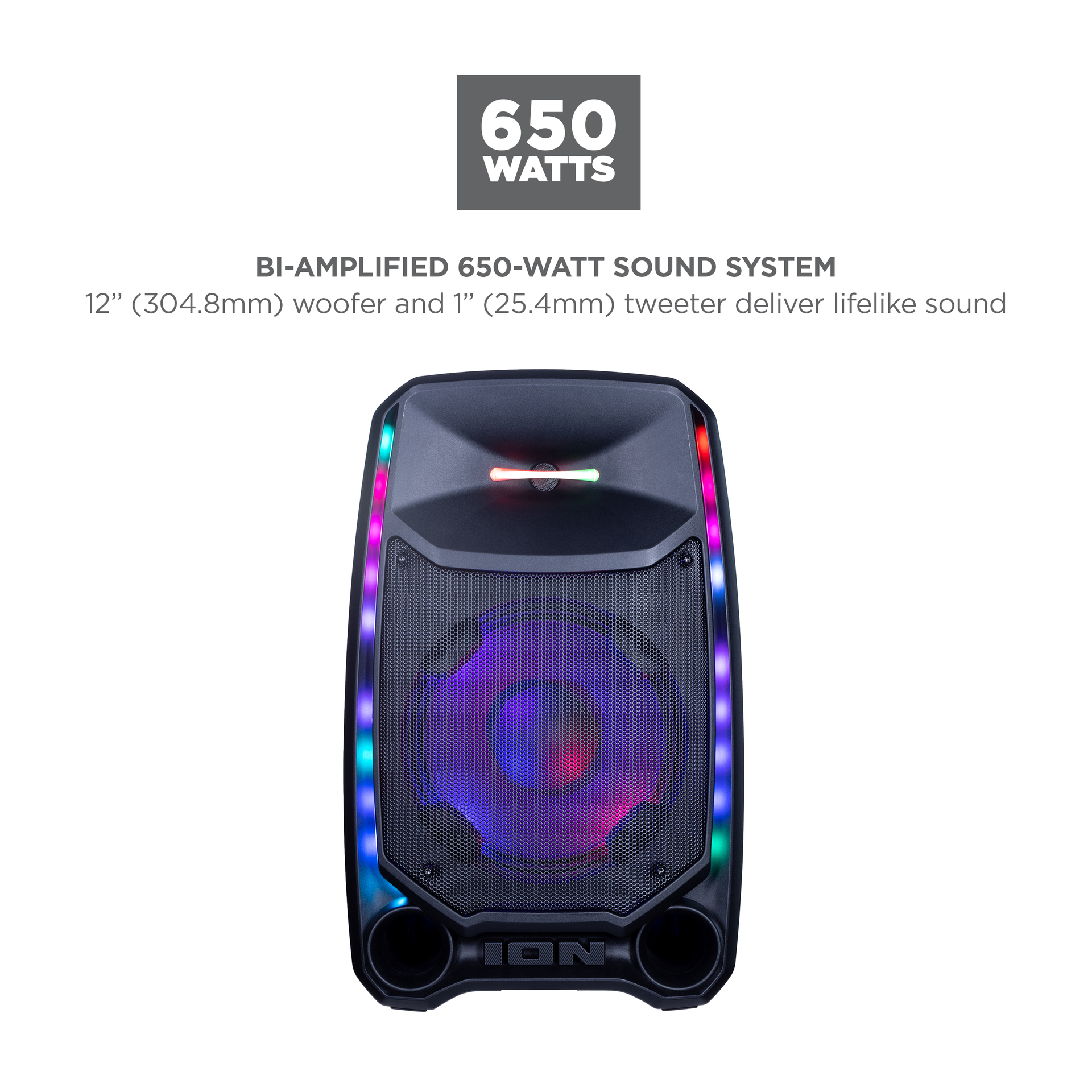 ION Audio Total PA Ultimate, BI-Amplified 650-Watt Sound System - Home ...