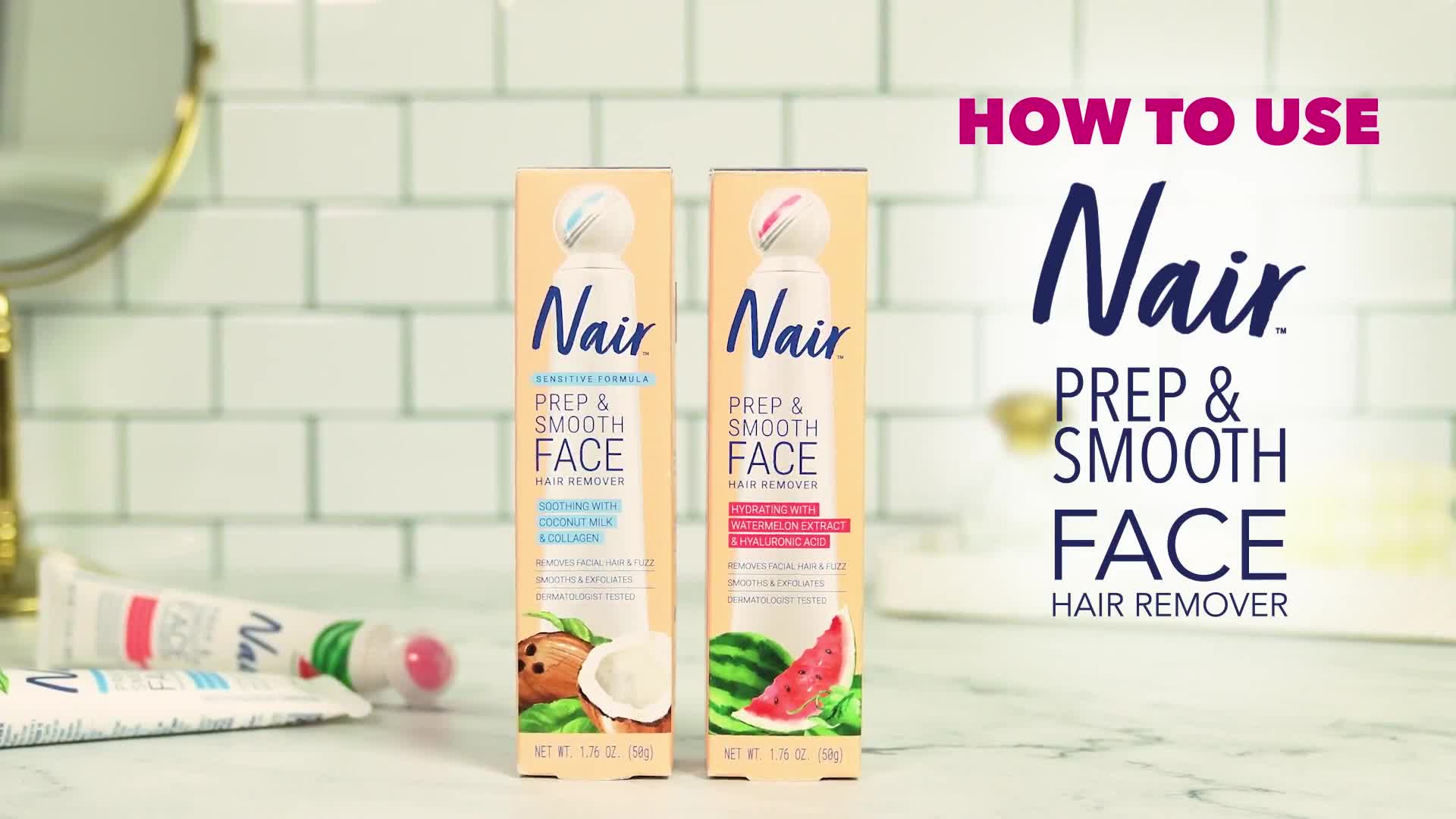 Nair - Prep and Smooth Sensitive Facial Hair Remover and Exfoliant ...