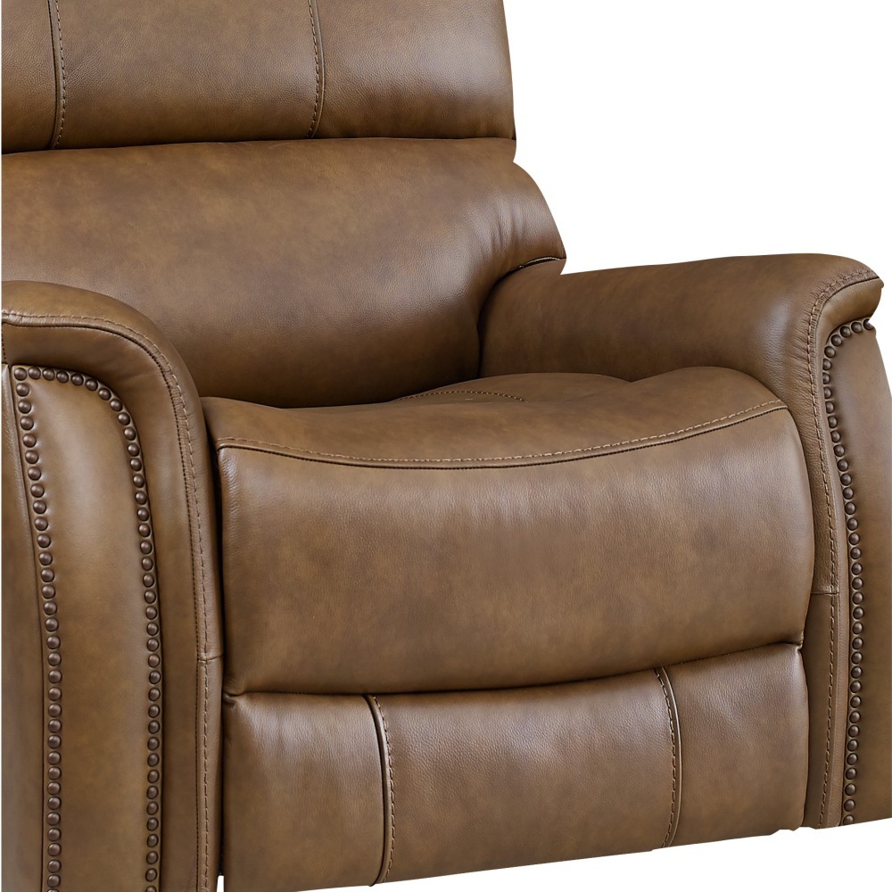 Barcalounger Presley Leather Power Rocker Recliner with Power Headrest ...