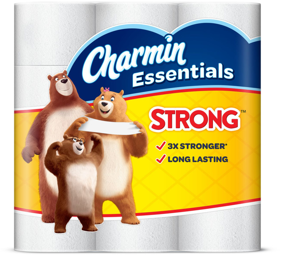 Charmin Essentials Soft Toilet Paper, 12 Mega Rolls - Walmart.com ...
