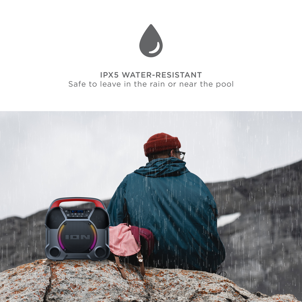 ION Audio Pathfinder Go Portable All-Weather Bluetooth Enabled Speaker ...