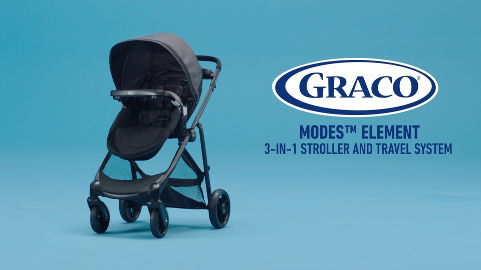 Graco Modes Element 3-in-1 Stroller, Gotham - Travel Stages Ways Trio ...