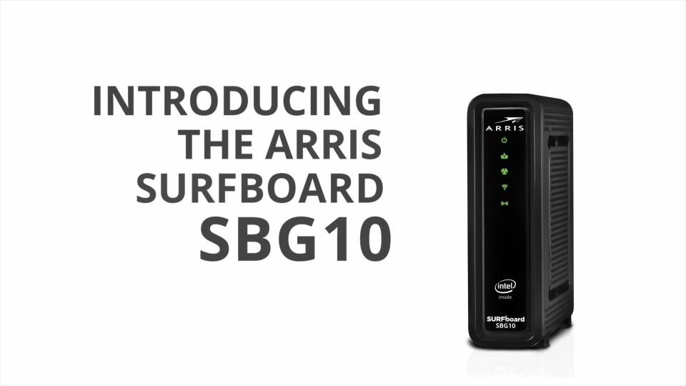 ARRIS Surfboard SBG10 16x4 DOCSIS 3.0 Cable Modem & AC1600 Dual-Band Wi ...