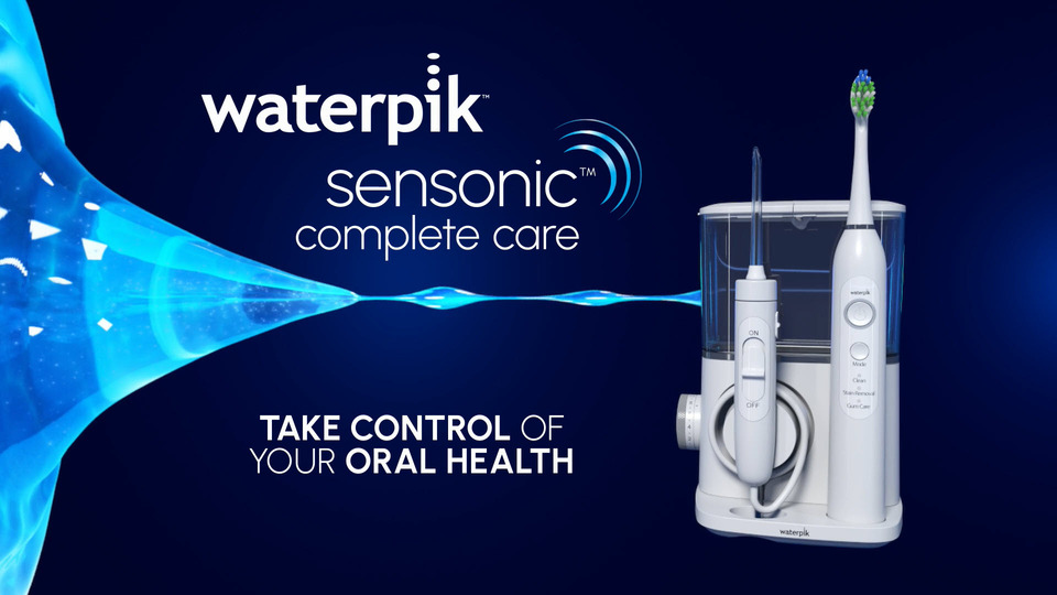 Waterpik Sensonic Complete Care, Water Flosser and Sonic Electric ...