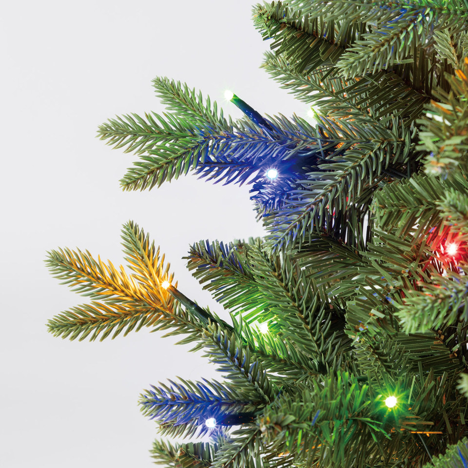 4′ Pre-Lit Radiant Micro LED Slim Artificial Christmas Tree with 240 ...