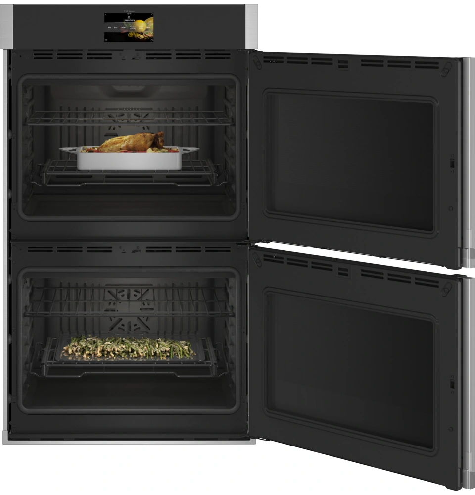 GE Profile 30 Double Wall Oven with Right Hand Side Swing Doors in Stainless Steel NFM