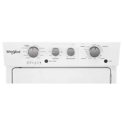 Whirlpool White Electric Stacked Washer Dryer Laundry Center 3.5 5.9 cu.ft. at Menards