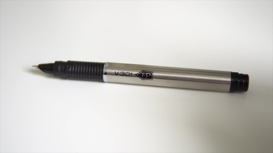 F-301 Ballpoint Stainless Steel Retractable Pen, Bold Point, 1.6mm ...