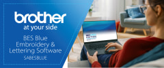 BES Blue Embroidery & Lettering Software + FREE SHIPPING - Sewing