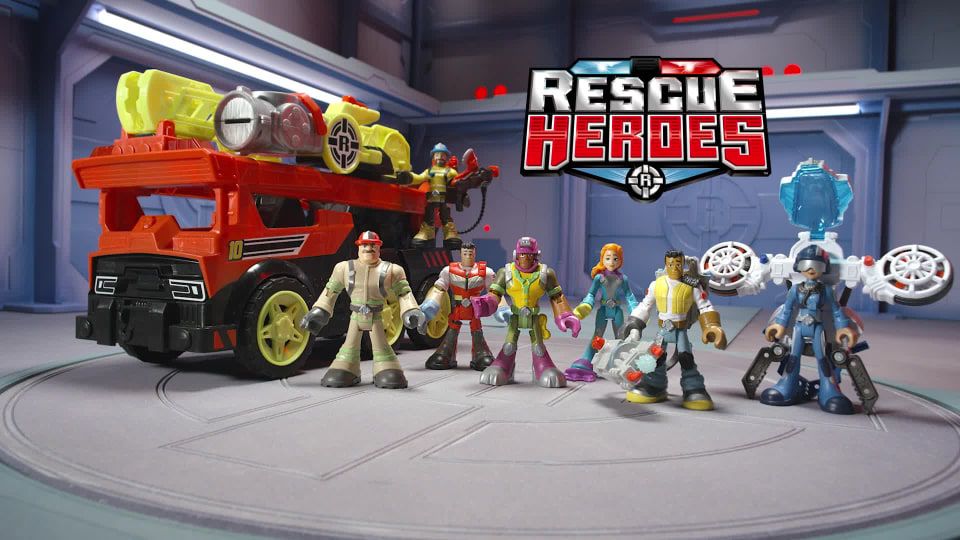 Rescue Heroes Transforming Firetruck Vehicle - Walmart.com