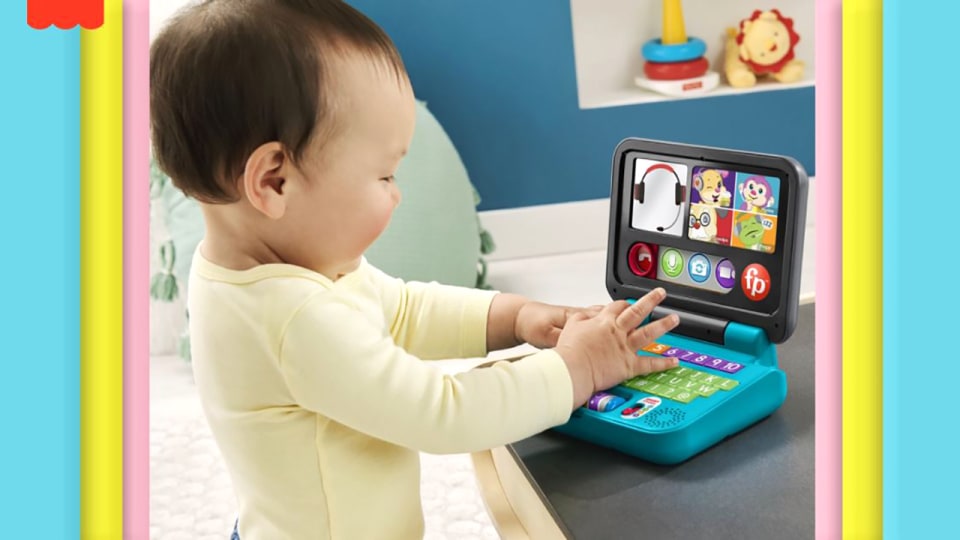 Fisher-Price Laugh & Learn Let’s Connect Laptop Baby & Toddler ...