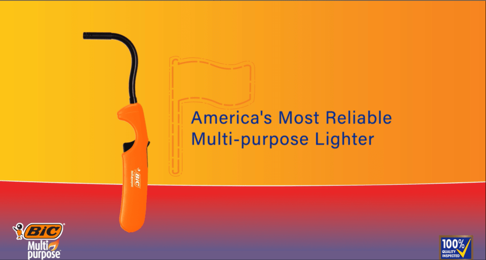 BIC Multi-Purpose Lighters, Classic Wand + Flex Wand - Pack of 2 ...