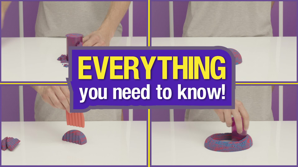 Kinetic Sand, Sandisfying Set with 2lbs of Sand and 10 Tools, Play Sand ...