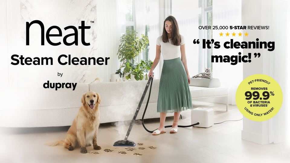 Dupray Neat 17-Piece Steam Cleaner for Floors Cars Upholstery - Walmart.com