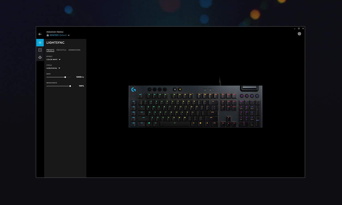 Logitech G815 Lightsync RGB Low-Profile GL Tactile Mechanical Gaming ...