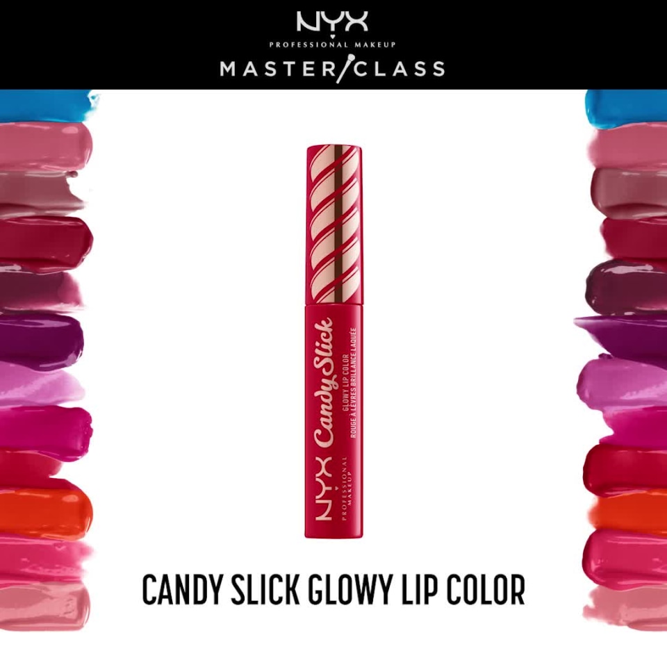 NYX Professional Makeup Candy Slick Glowy Lip Color, Extra Mints ...