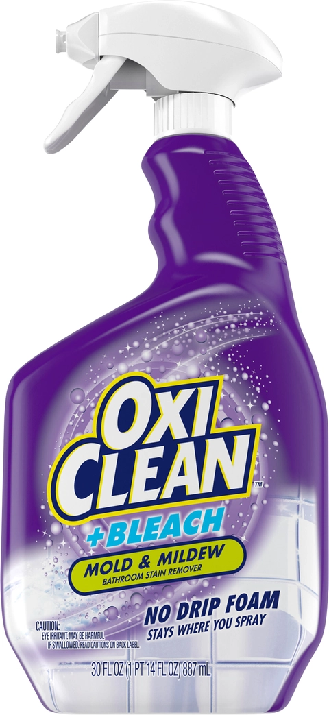 OxiClean Plus Bleach No Drip Foam Mold Mildew Bathroom Stain Remover 30 oz