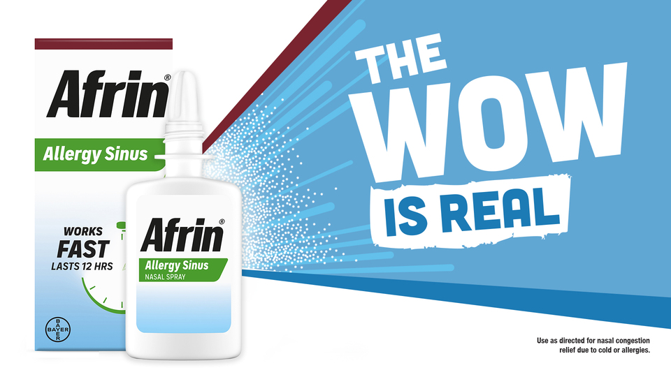 Afrin Allergy Sinus 12 Hour Nasal Decongestant Spray - 15 mL HSA/FSA ...