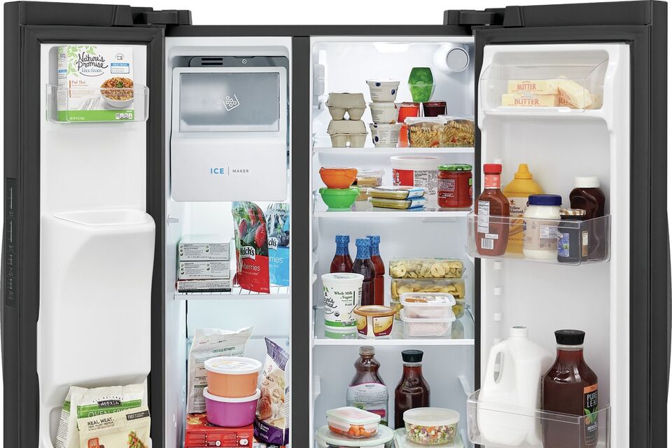 Frigidaire 22.3 Cu. Ft. 33'' Standard Depth Side by Side Refrigerator ...