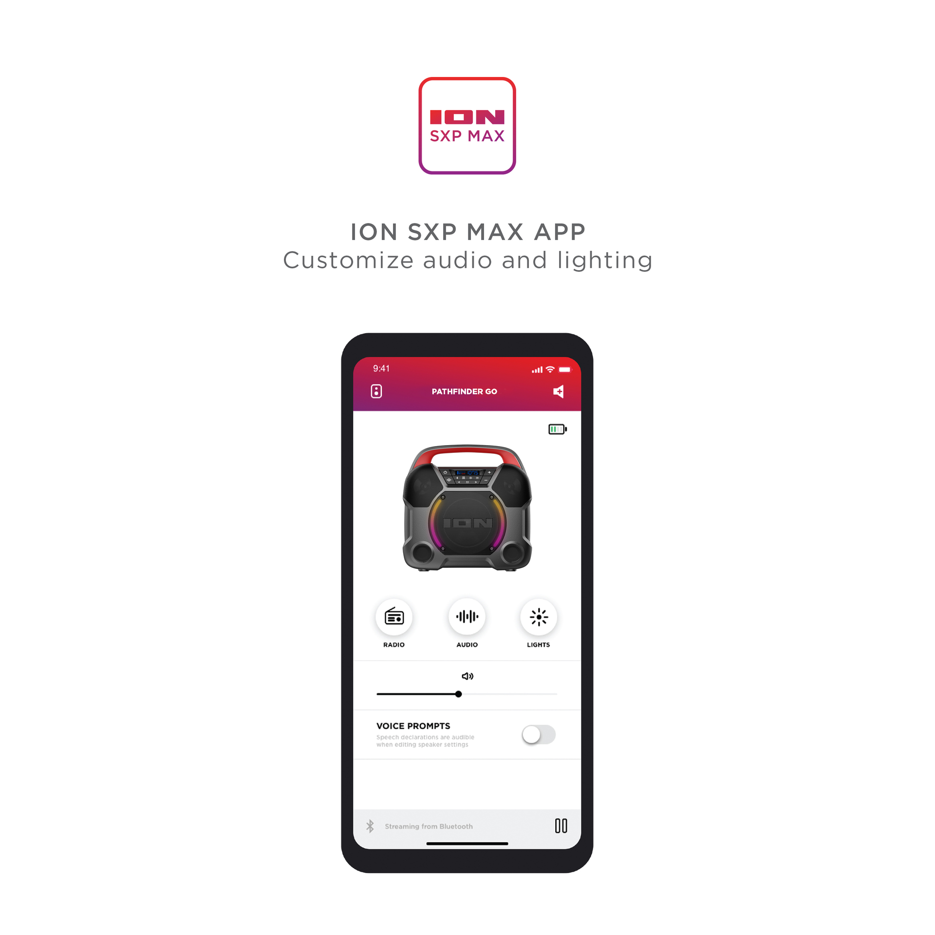 ION Audio Pathfinder Go Portable All-Weather Bluetooth Enabled Speaker ...