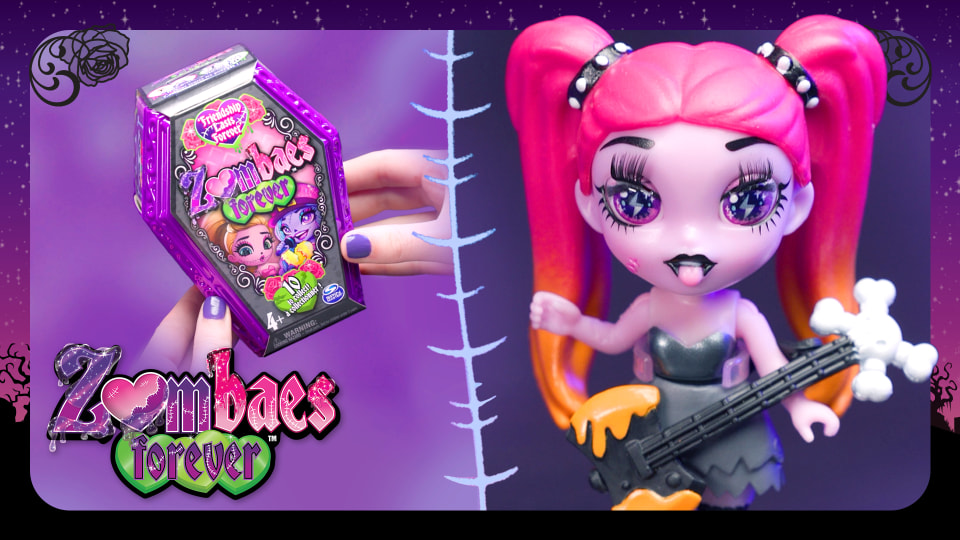 Zombaes Forever, Surprise Collectible Zombie Figure, Doll Accessories ...