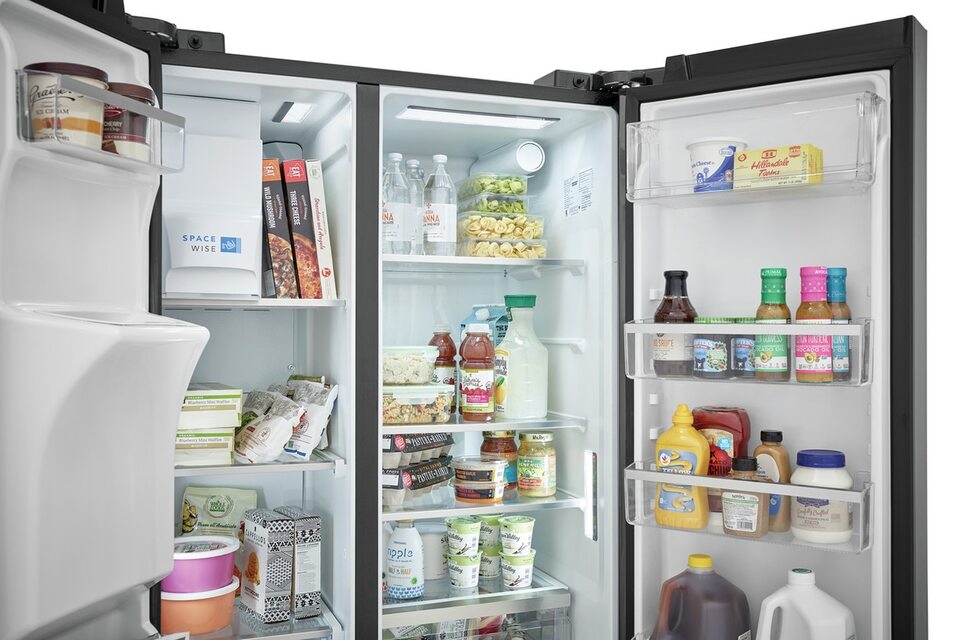 FRIGIDAIRE GRSC2352AD SIDE BY SIDE FREESTANDING REFRIGERATOR Black ...