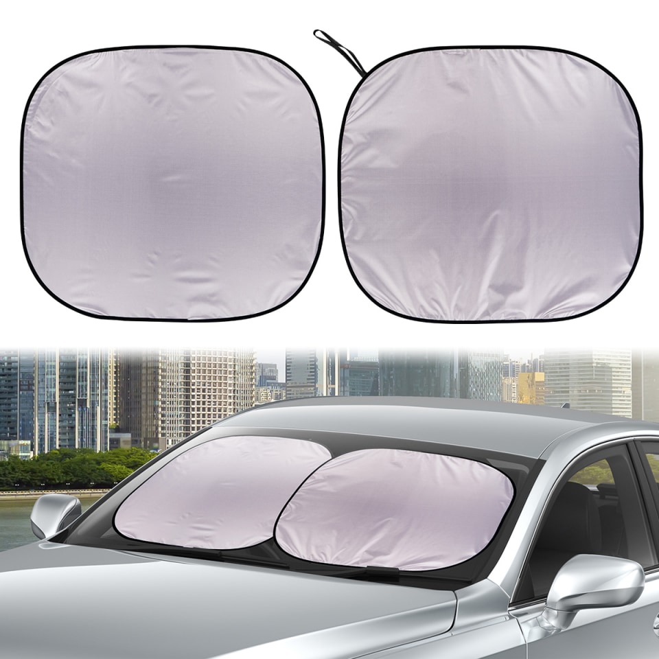 Auto Drive Universal Sunshade: 2pk, UV Protection, Twist Sun Shade ...