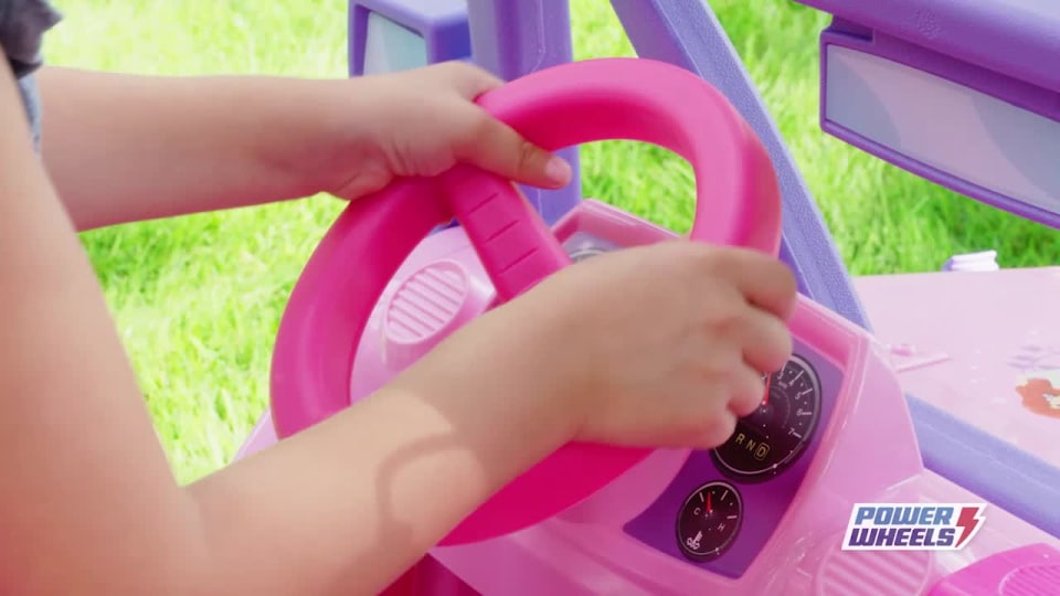 Power Wheels Disney Princess Jeep Wrangler Ride-On Toy with Sounds ...