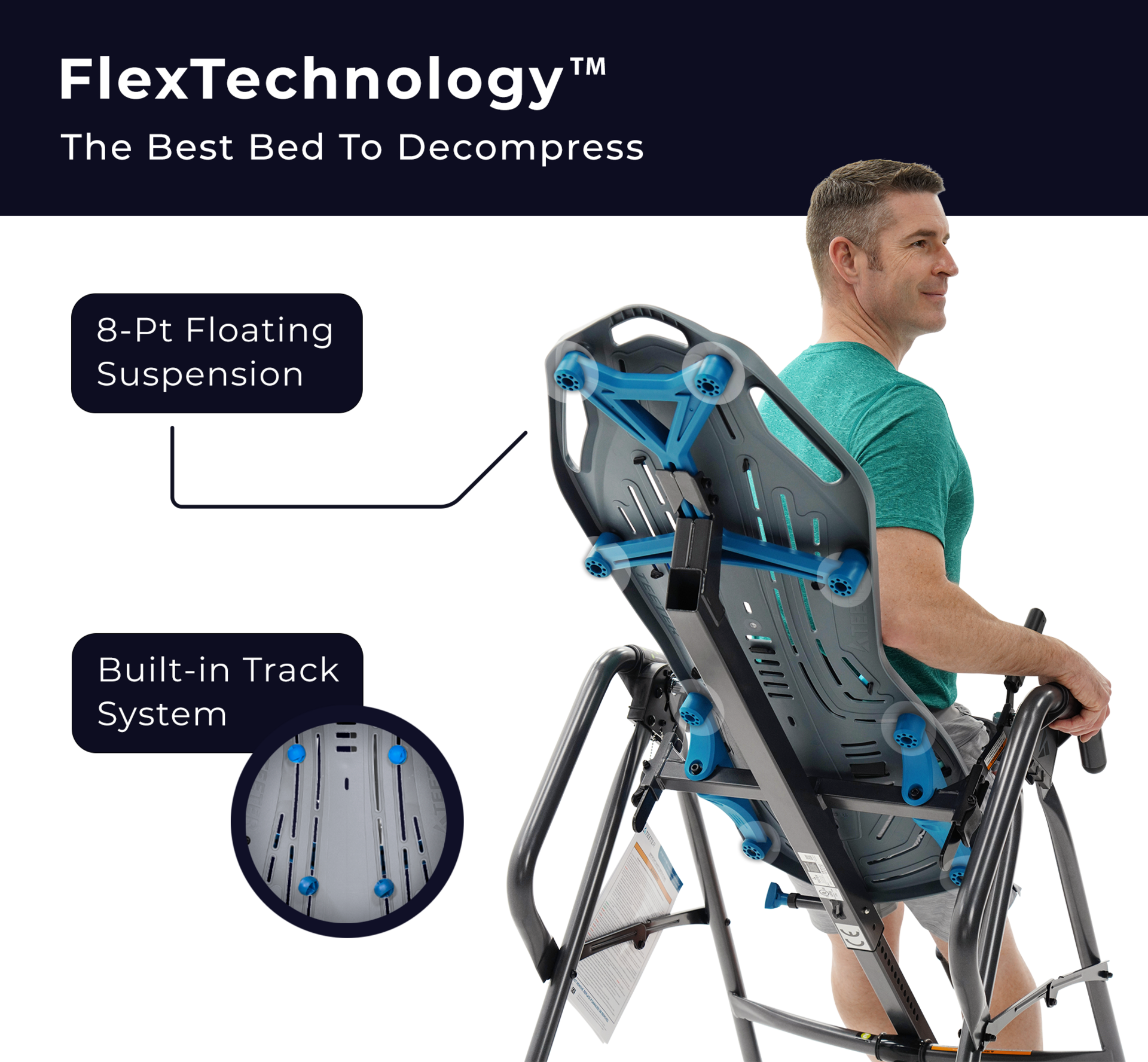 Teeter FitSpine X2 Inversion Table, Relieve Back Pain - Home Smart Camera