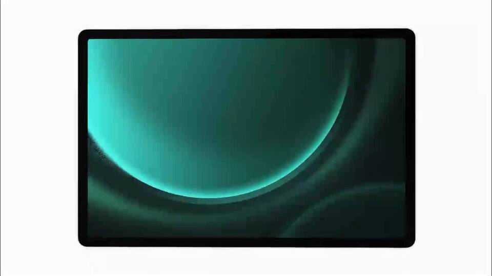 "Samsung New Large Galaxy Tab S9 FE+ 12.4"" 128GB Tablet, Mint Green ...