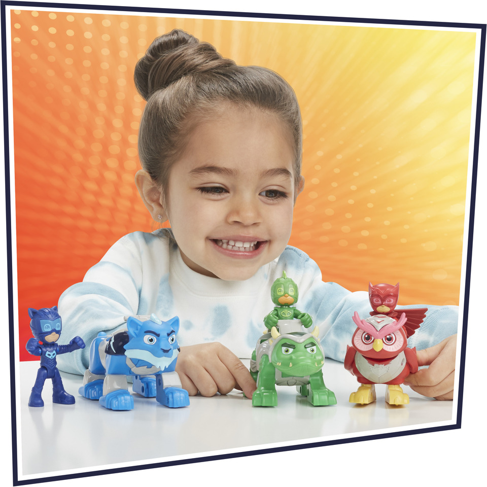 PJ Masks Animal Power Hero Animal Trio Playset, 3 Action Figures and ...
