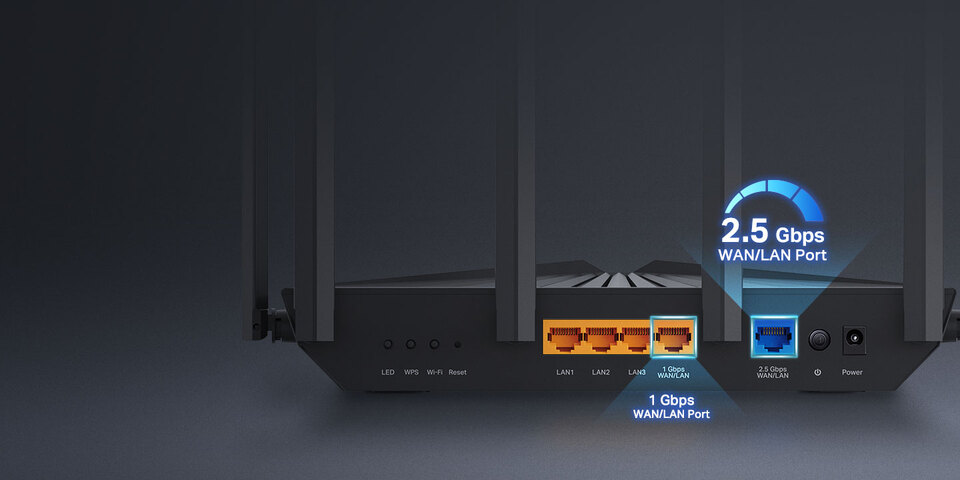 TP-Link AX5400 Pro Multi-Gigabit Wi-Fi 6 Router - Home Smart Camera