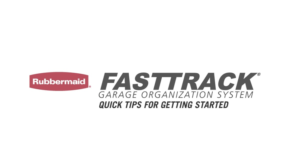 Rubbermaid FastTrack Garage Storage Wall Mounted Rail Kit, 2 Pack ...