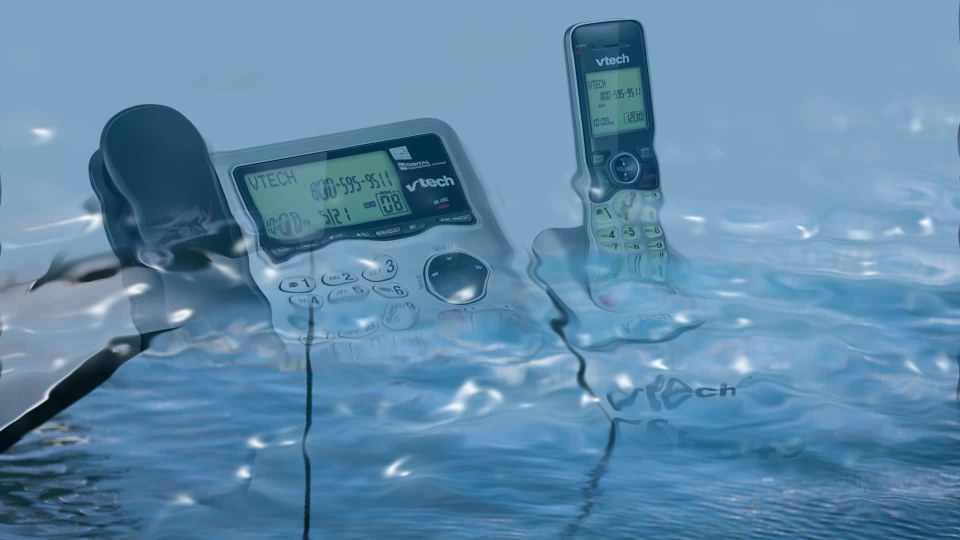 Vtech CS6649-2 Digital Answering System, Corded Base and 2 Cordless ...