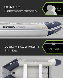 Tobin Sports Inflatable Boat, 5 Person Boat – Home Smart Camera