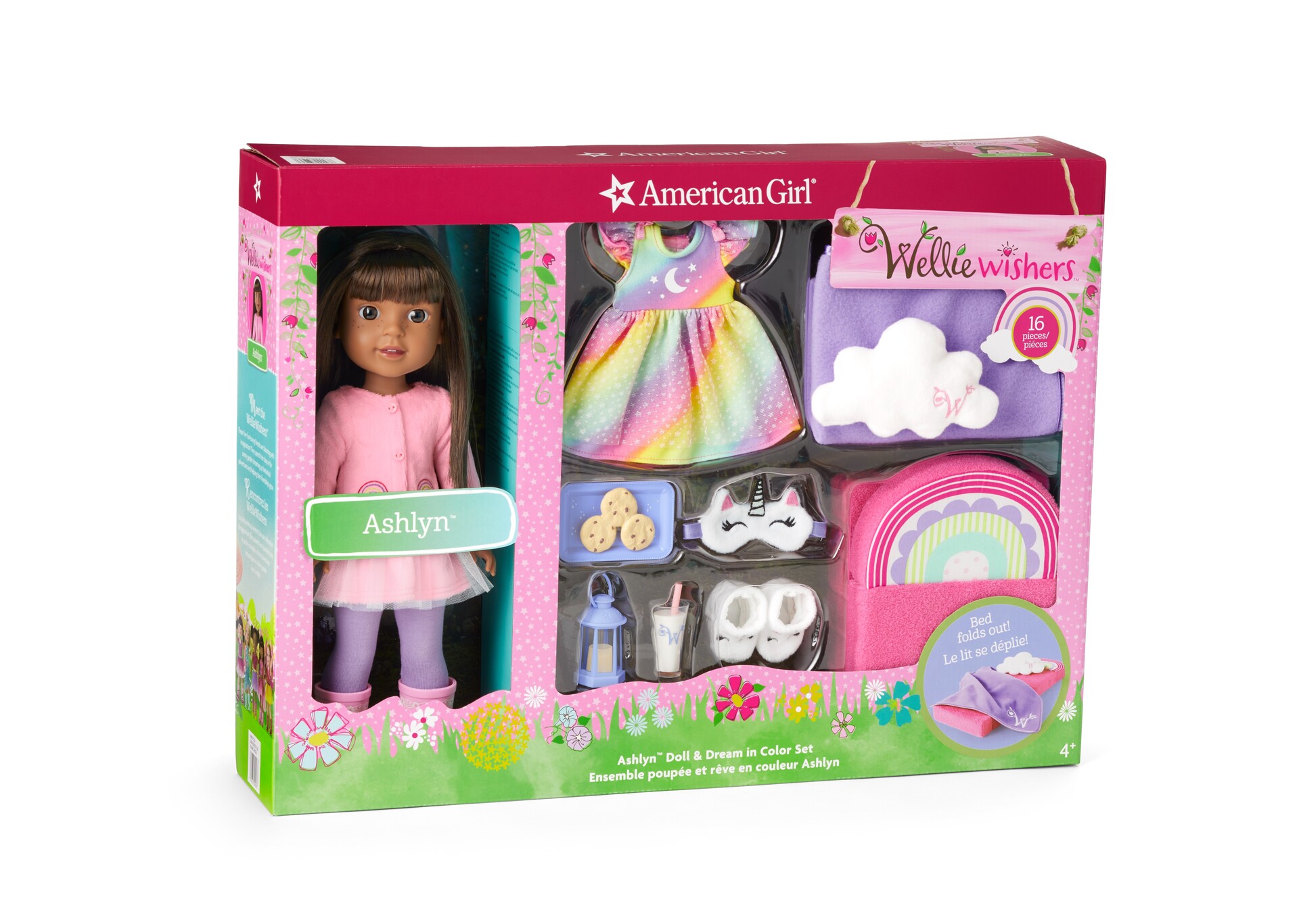American Girl Welliewishers Ashlyn Doll & Sweet Dream Set - Home Smart ...