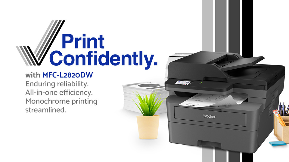 Brother Compact Multifunction Wireless MFC-L2820DW All-in-One Laser ...