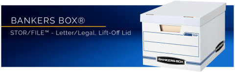 Bankers Box Stor/File 59% Recycled Corrugated File Box Lift Off