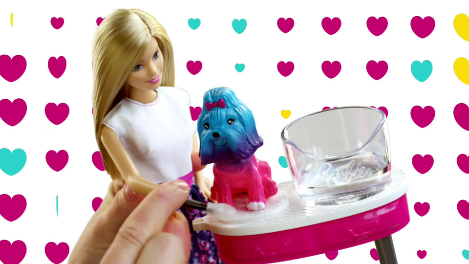 Barbie Color Me Cute Doll & Playset 2014 Mattel CFN40 - Walmart.com