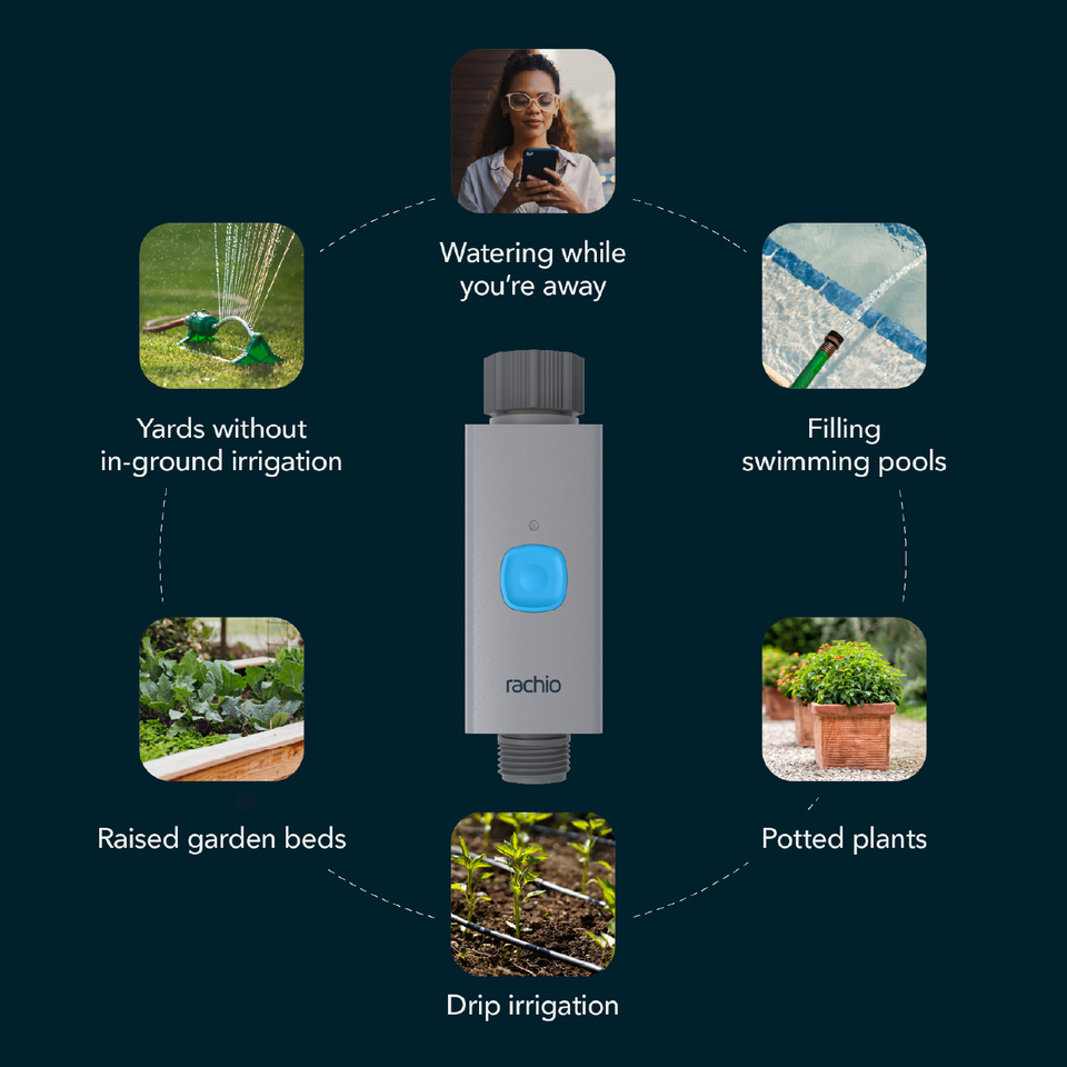 Rachio 2 Pack Smart Hose Timer with Wi-Fi Hub – Home Smart Camera