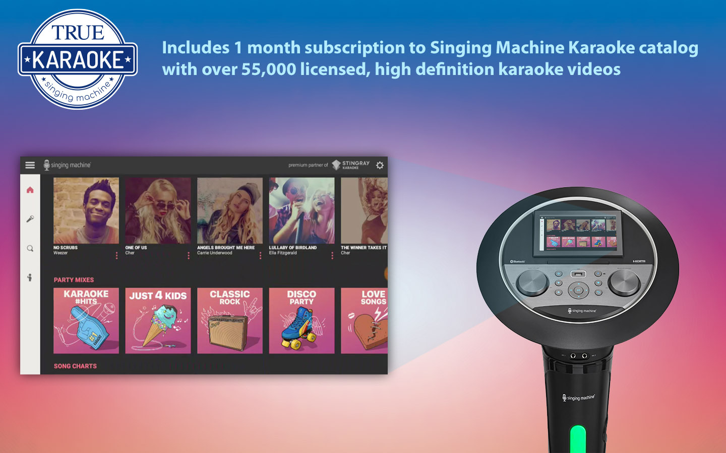 Singing Machine Premium WiFi Karaoke System with 7 Touchscreen Display ...