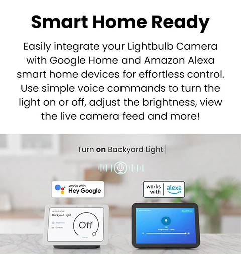 Lorex SL300-AA 2K Wi-Fi Smart Lightbulb Camera (Cloud-Enabled ...