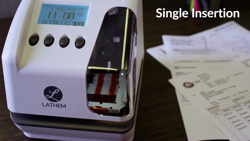 Lathem Time LT5000 Electronic Time and Date Stamp, Electronic, Cool ...