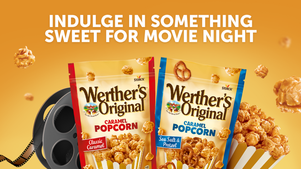 Werther's Original Butter Caramel Popcorn, Classic Flavor, 5.29 oz Bag ...