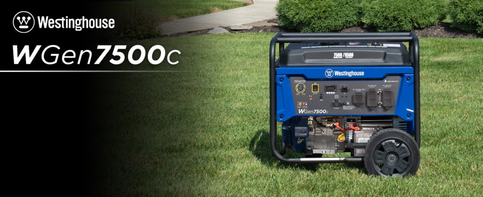 Westinghouse 9500 Peak Watt Home Backup Portable Gas Powered Generator ...