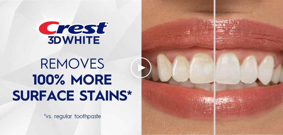 Crest 3D White Brilliance Vibrant Peppermint Teeth Whitening Toothpaste ...