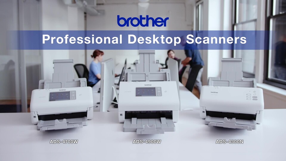 Brother Professional Monochrome/Color Desktop Scanner for Business ...