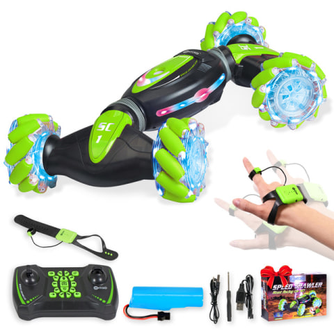 Contixo Remote Control Car, Gesture Sensing RC Stunt Car, LED Lights ...